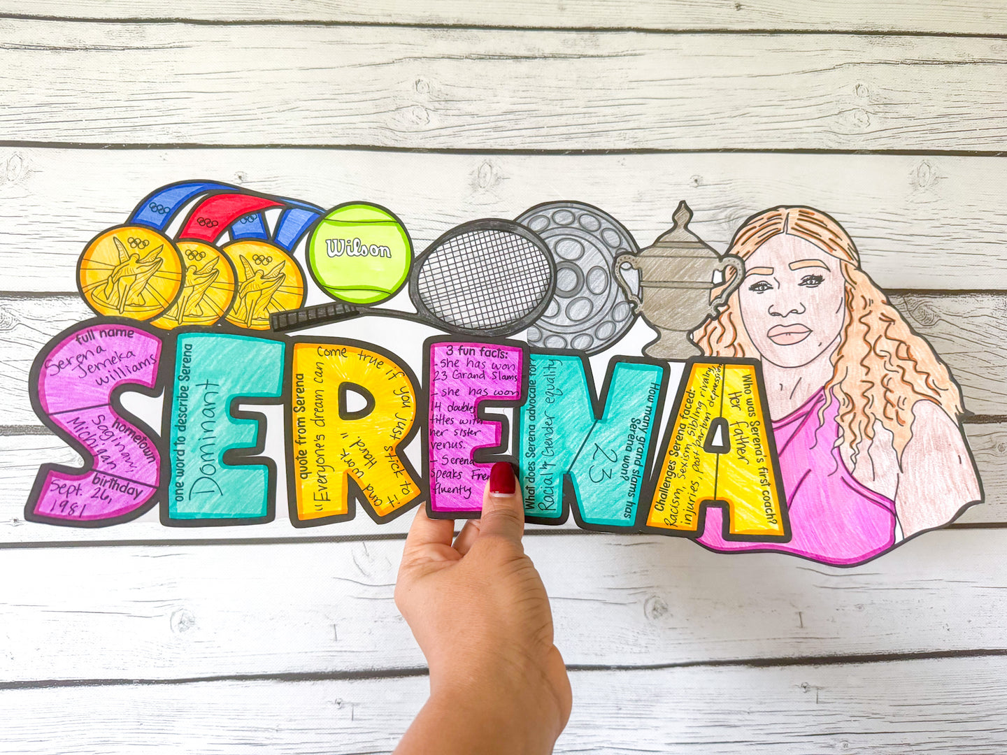 Serena Williams Biography Project – Teacher Noire