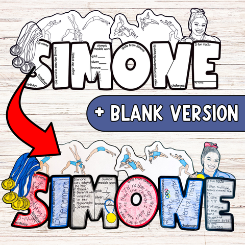 Simone Biles Research Craftivity Project – Teacher Noire