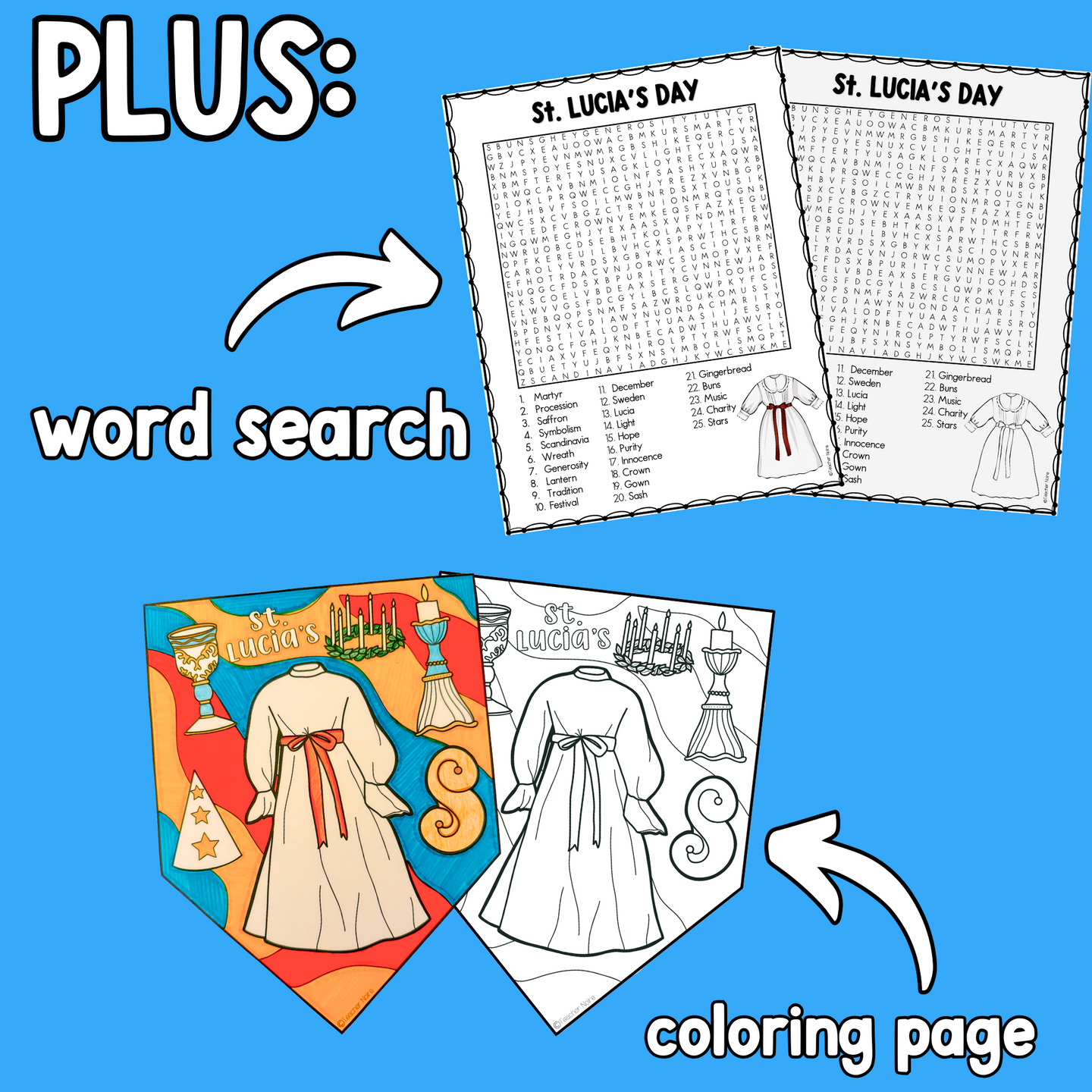 St. Lucia's Day Reading Comprehension Passage – Teacher Noire