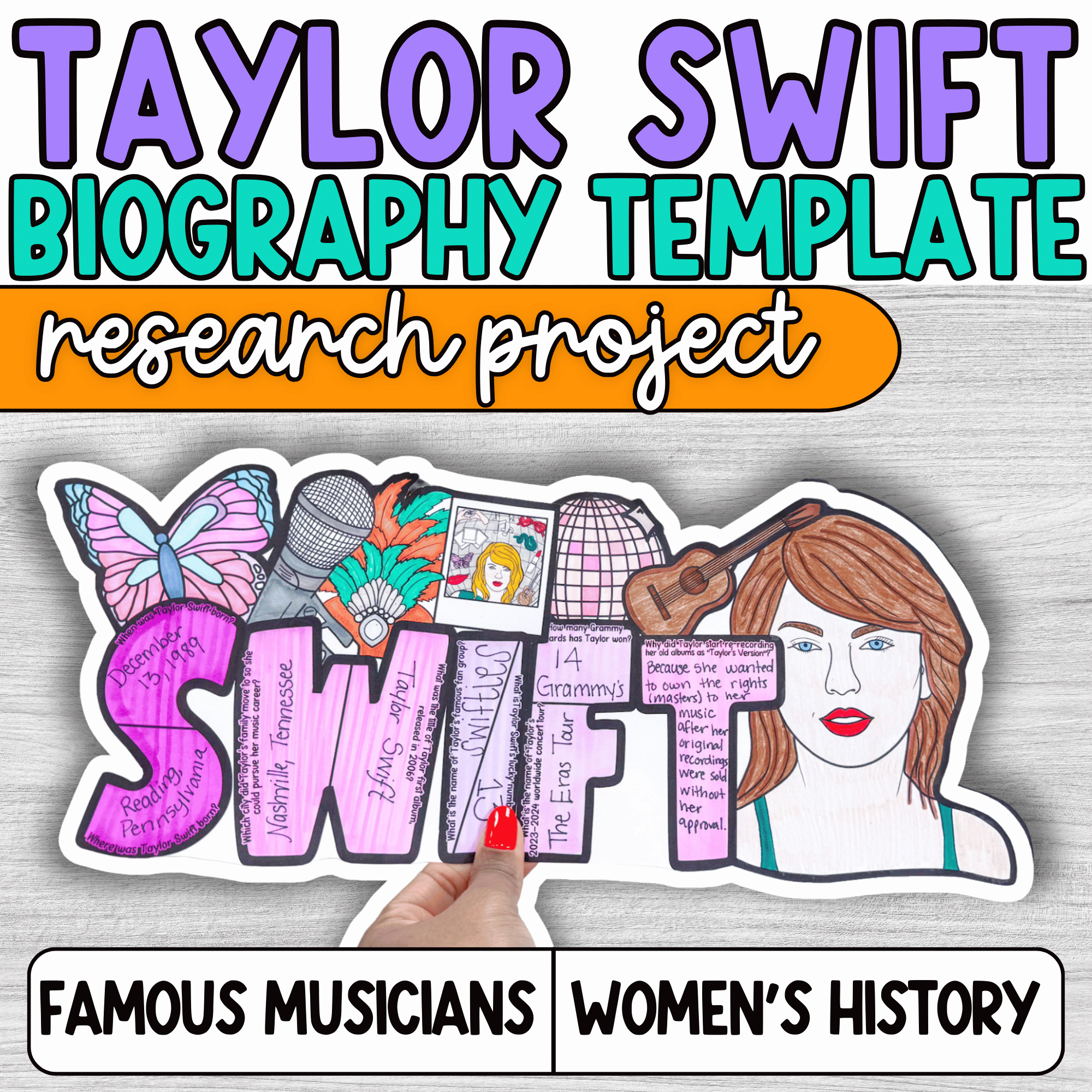 Taylor Swift Biography Project – Teacher Noire