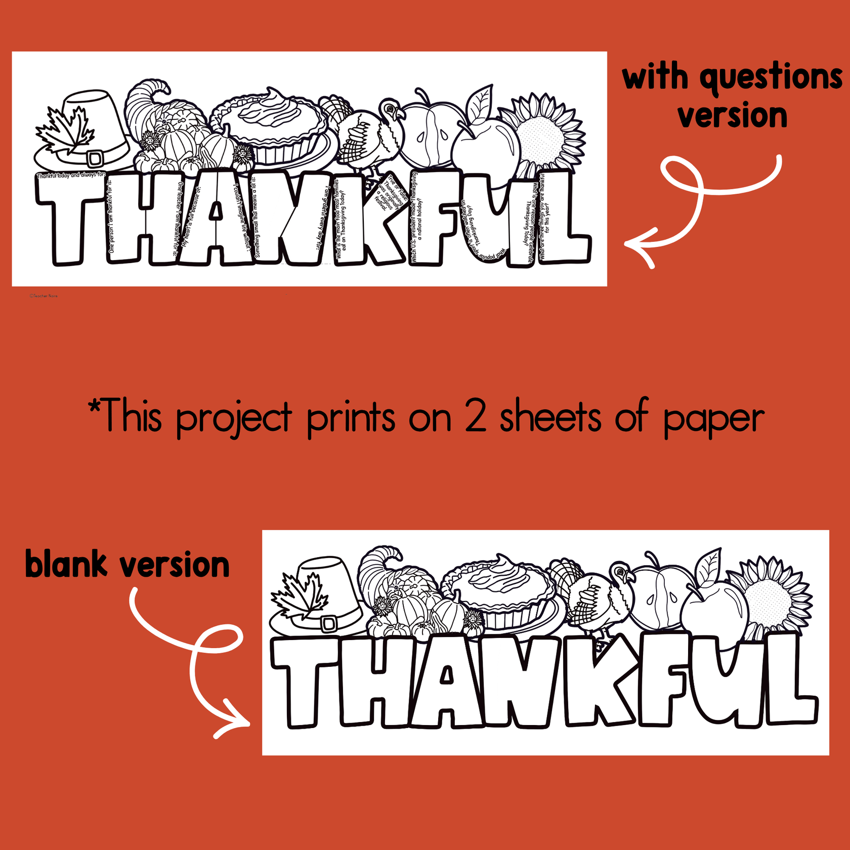 Thanksgiving Craft Bulletin Board – Teacher Noire