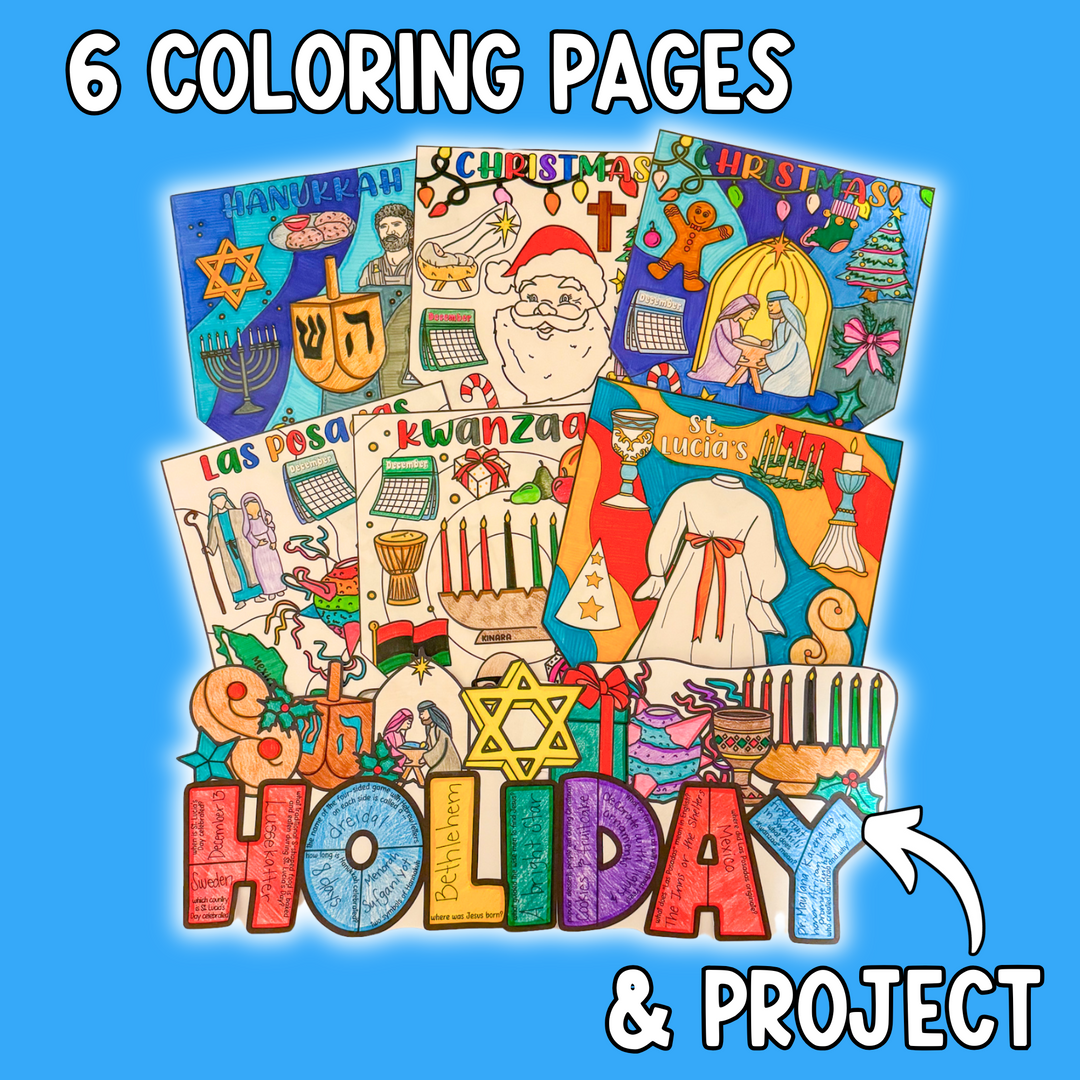 Winter Holidays Around the World Bundle – Teacher Noire