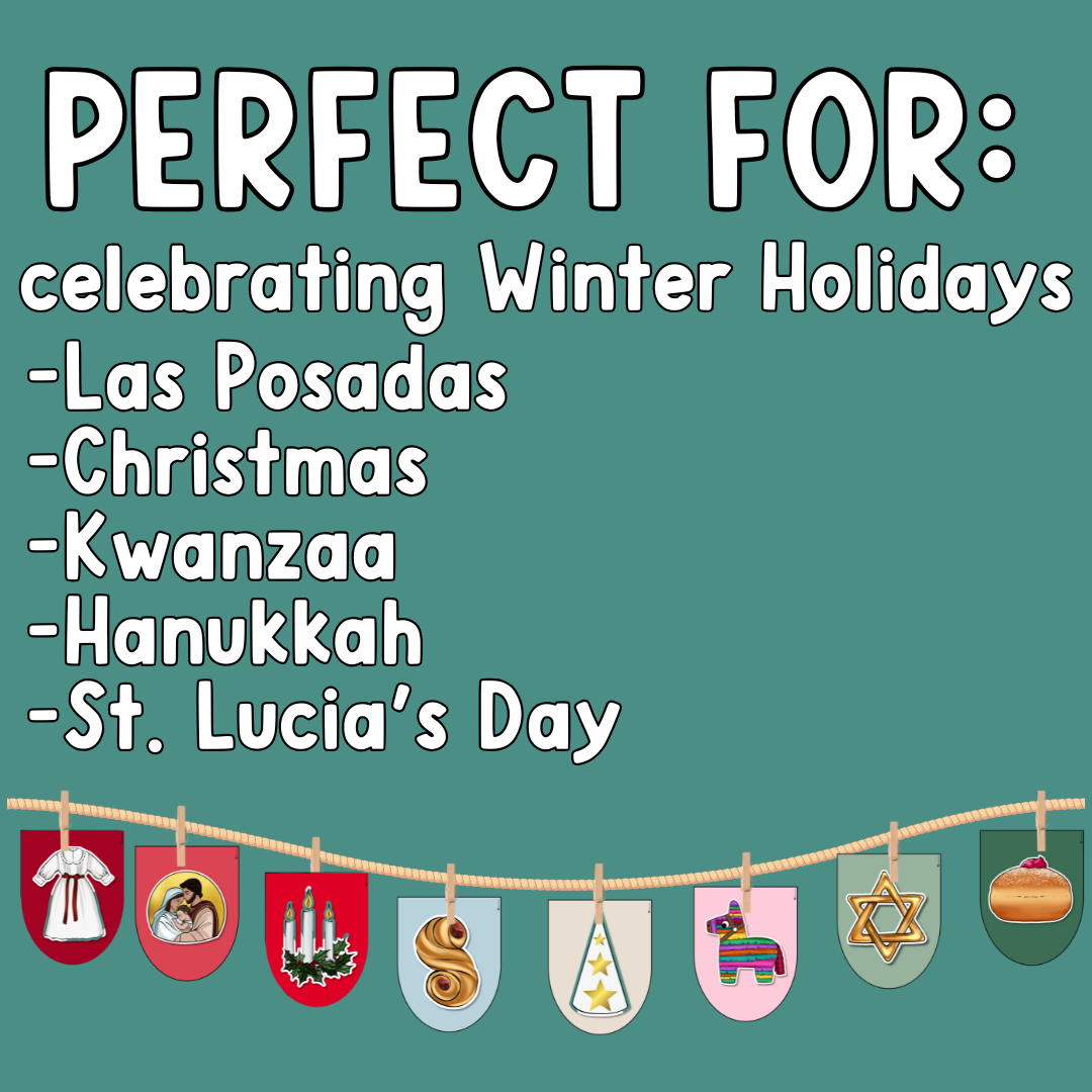 Winter Holidays Around the World Bulletin Board – Teacher Noire