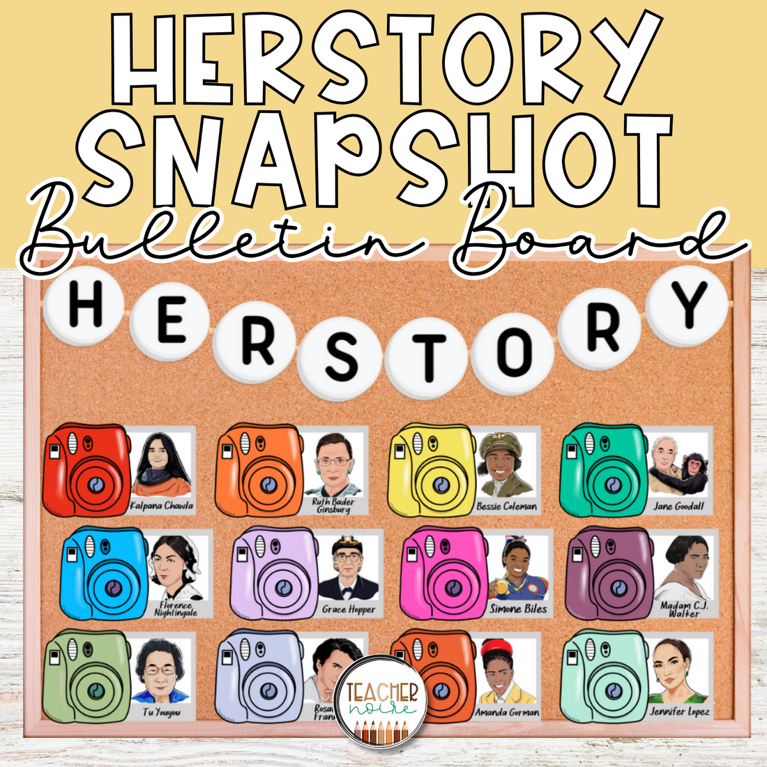 Women's History Month-Snapshot Bulletin Board – Teacher Noire