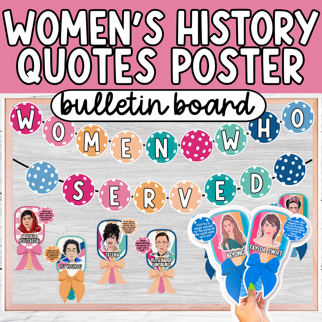 Women's History Bulletin Board Quotes Posters – Teacher Noire