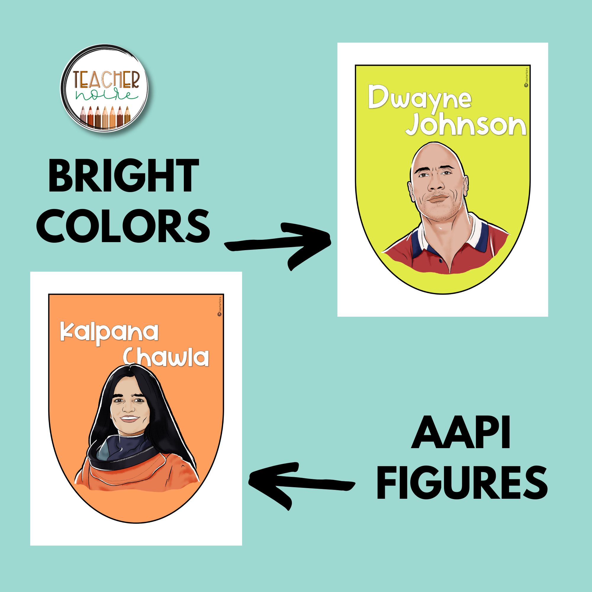 AAPI Heritage Month Posters- Bright – Teacher Noire
