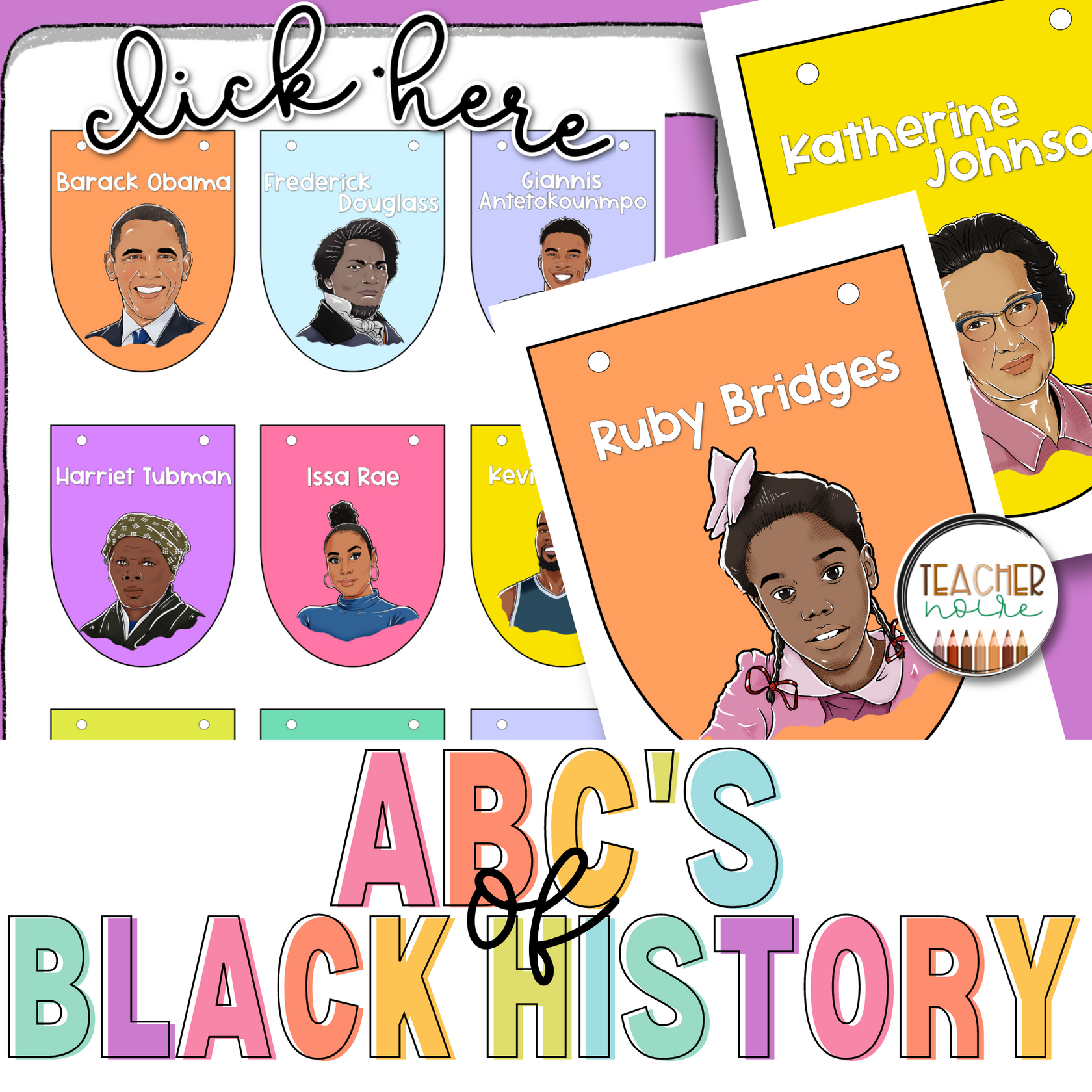 ABC's of Black History Garland Banner – Teacher Noire