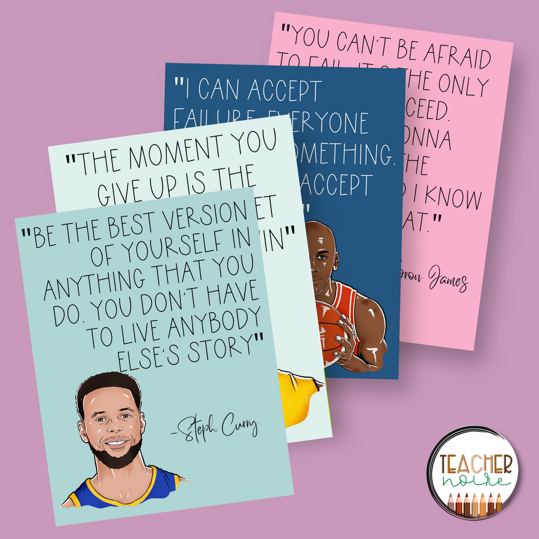 Famous African American Athletes Posters – Teacher Noire