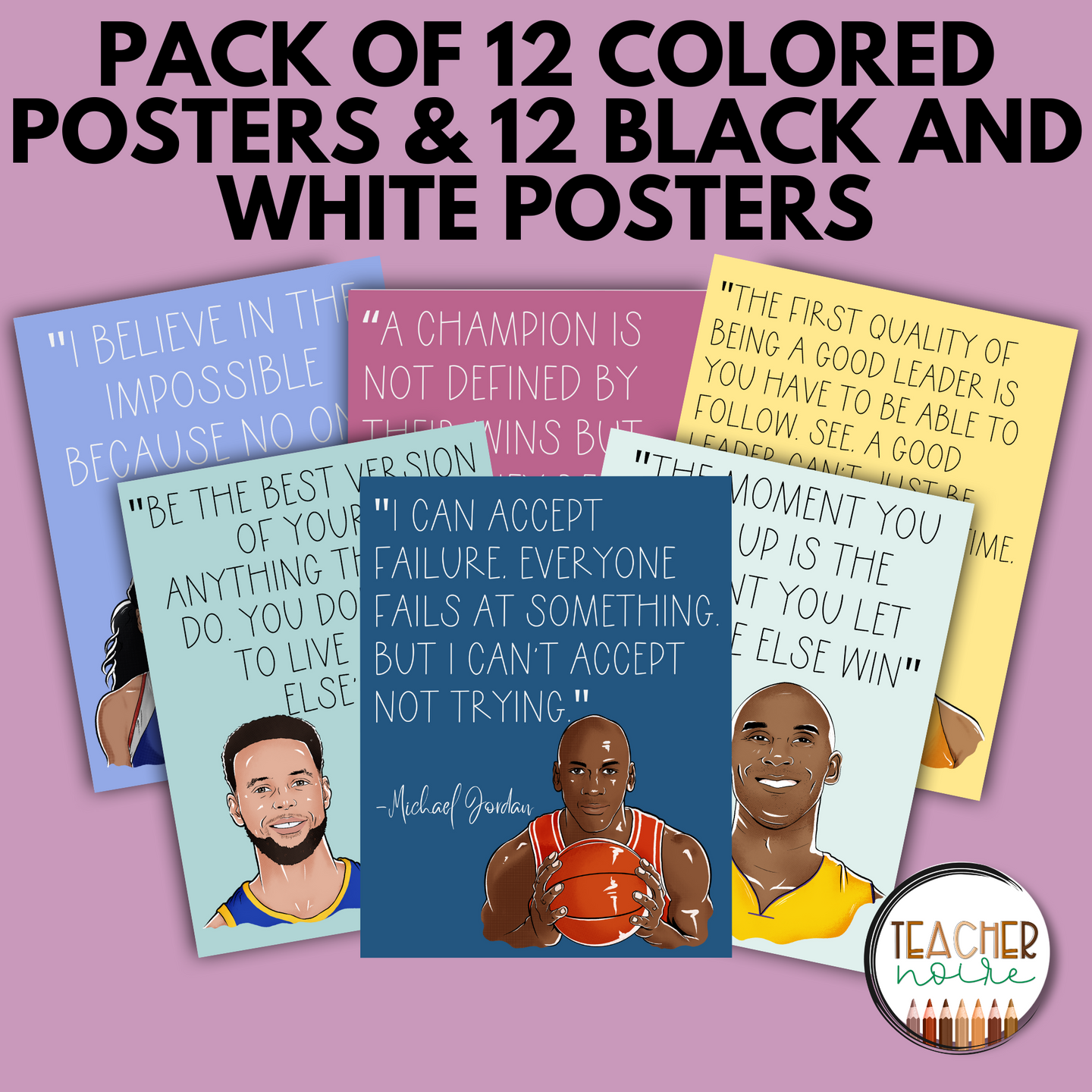 Famous African American Athletes Posters – Teacher Noire