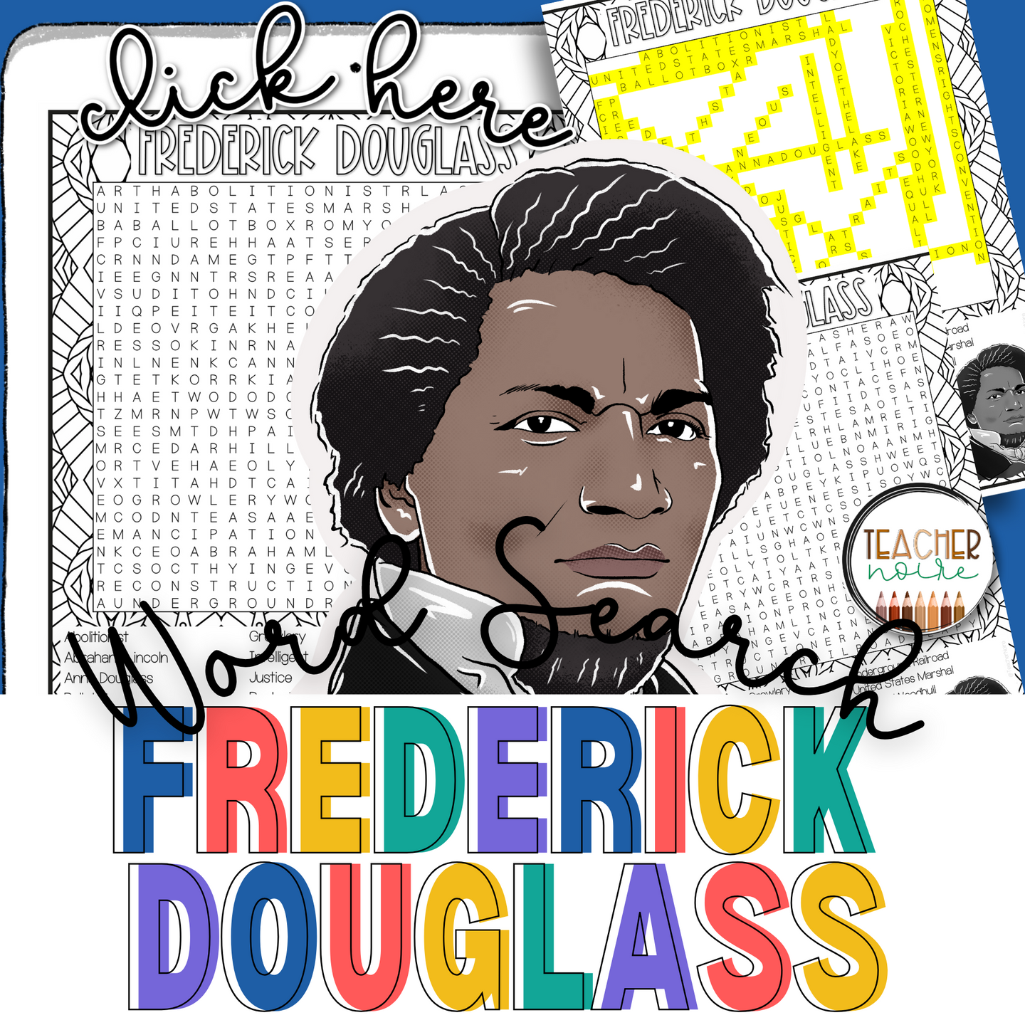 Frederick Douglas Word Search – Teacher Noire