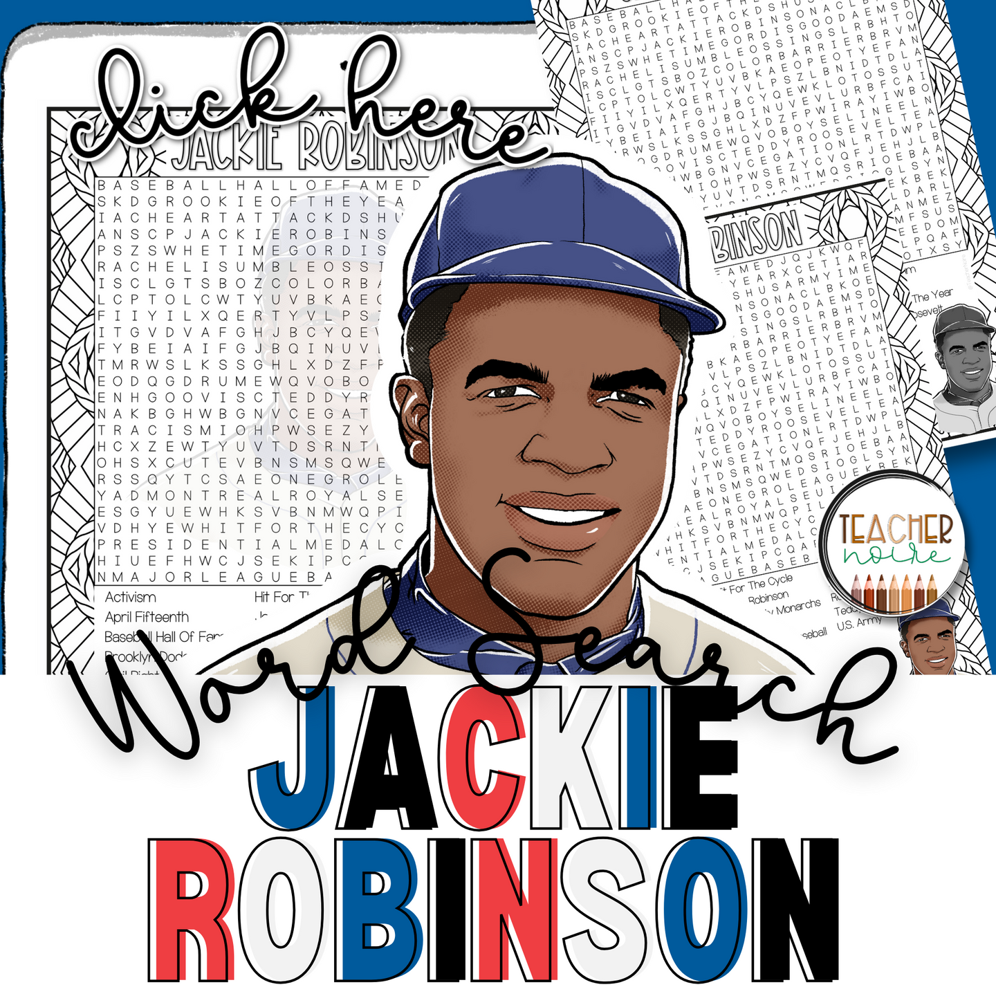 Jackie Robinson Word Search Free Printable - Word Search Maker