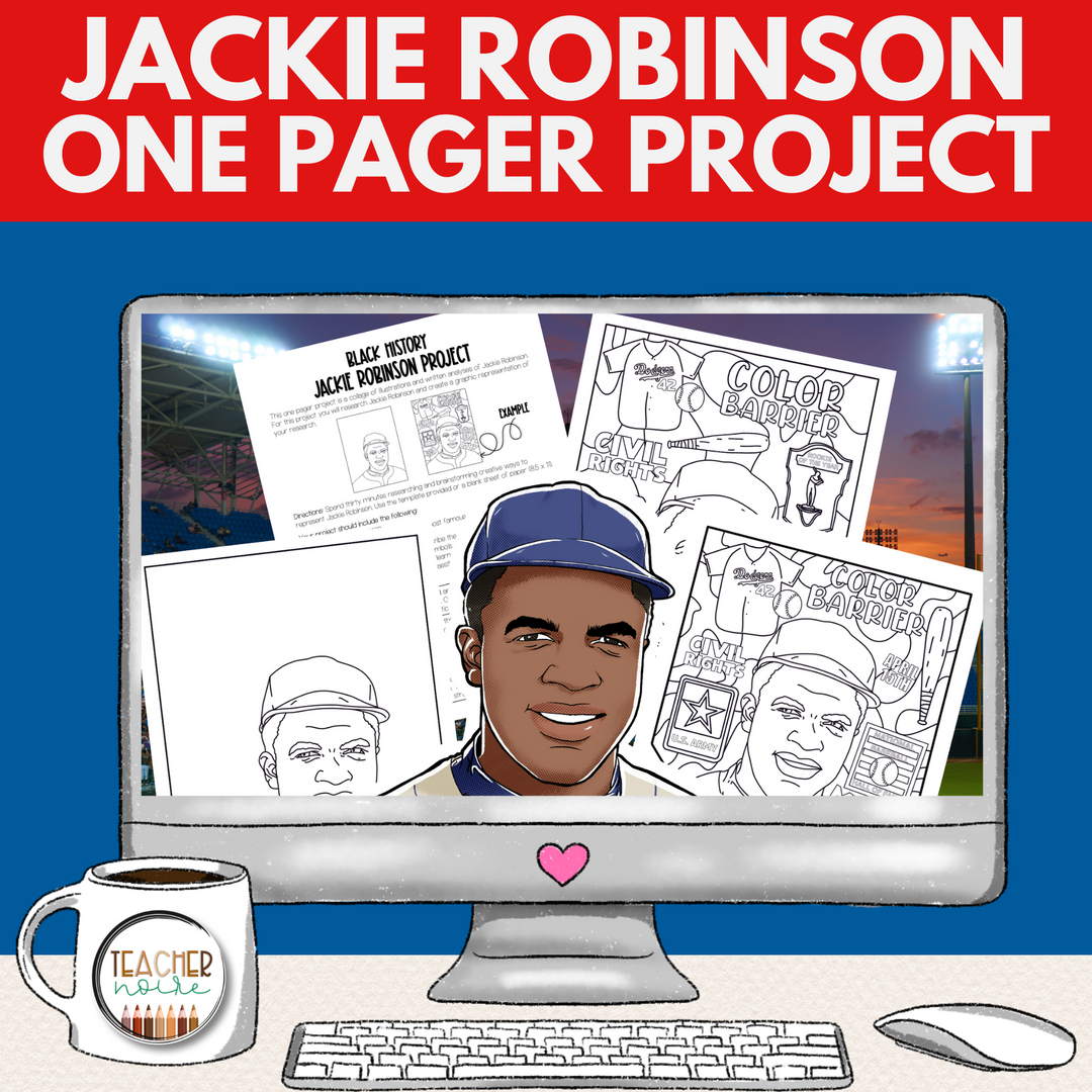 Jackie Robinson Biography Project [FREE] – Teacher Noire