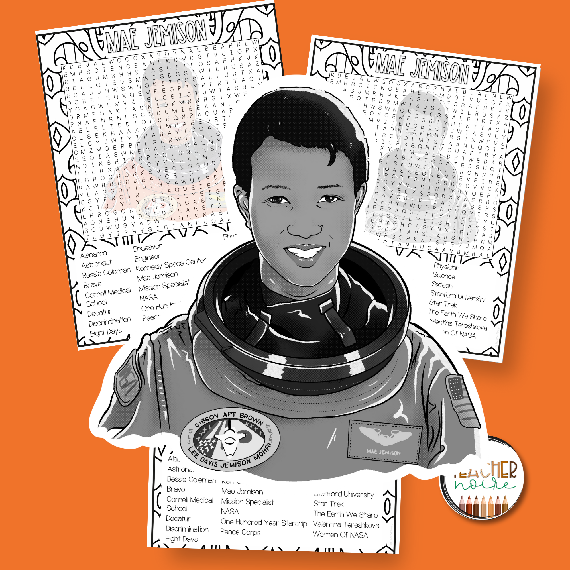 Mae Jemison Word Search – Teacher Noire