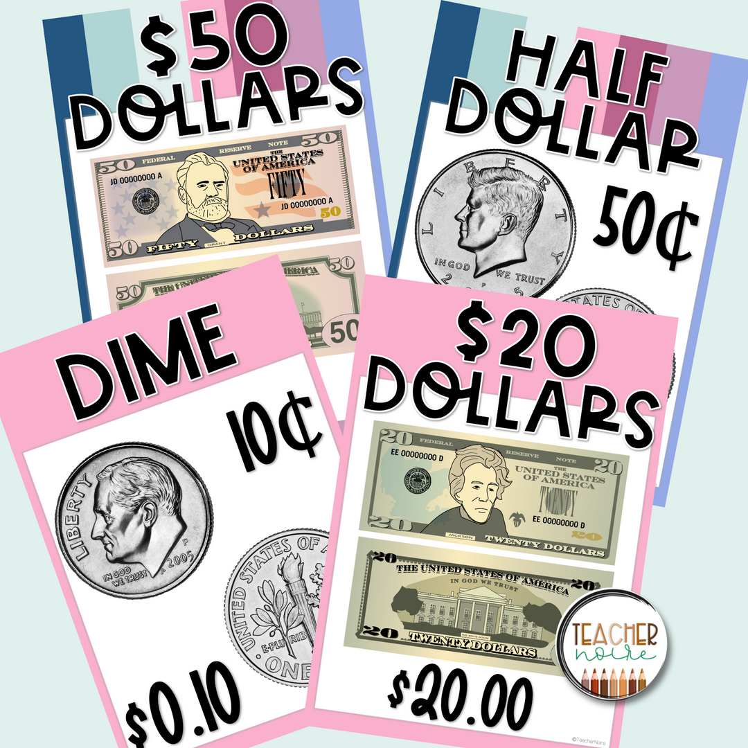 U.S. Money Posters – Teacher Noire