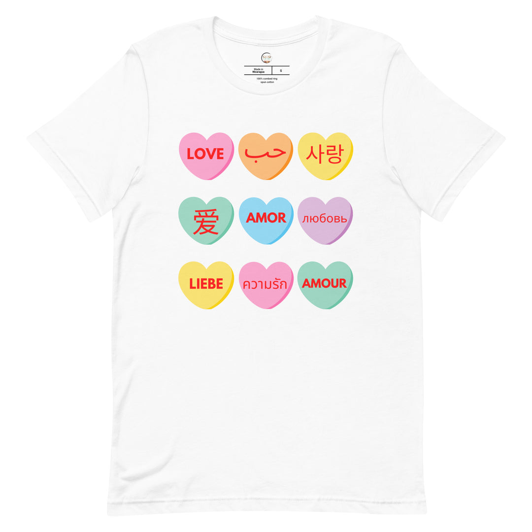 Love in Every Language Valentine's Day Shirt – Teacher Noire