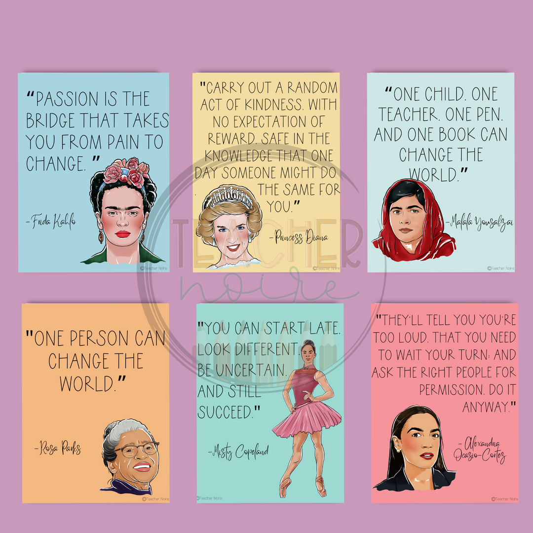 Women's History Quotes Posters – Teacher Noire