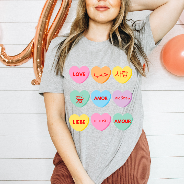 Love in Every Language Valentine's Day Shirt – Teacher Noire